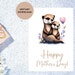 Mother's Day Card Printable - Cute Animals, Instant Download, Print at ...