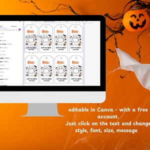 Editable Halloween Gift Tag - Trick or Treat Bag Tag | Printable Favor ...