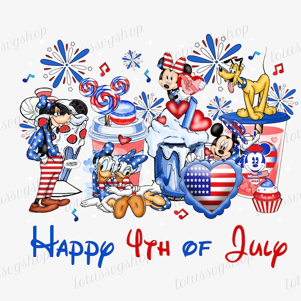 4th of July Mickey - Etsy