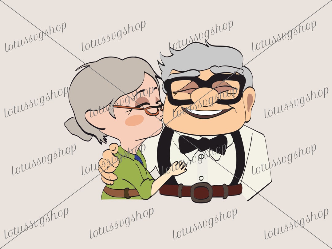 Carl and Ellie Svg Png Layered Carl Ellie Svg up Svg Carl - Etsy