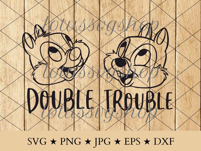 Chipndale Double Trouble Svg Chip and Dale Svg Chipndale - Etsy
