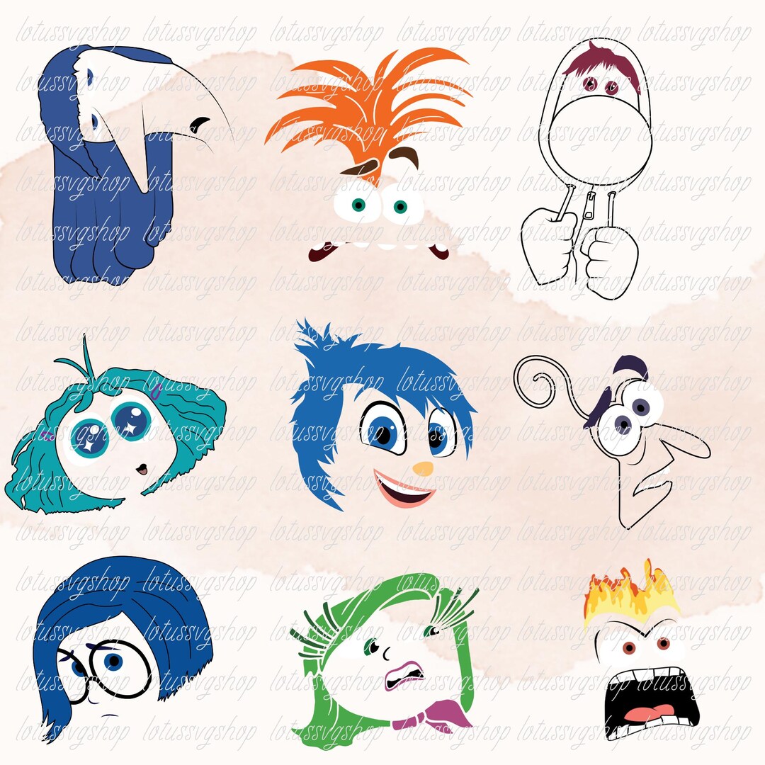 Inside Out 2 Svg, Custom Character Inside Out 2 Svg Png, Inside Out ...