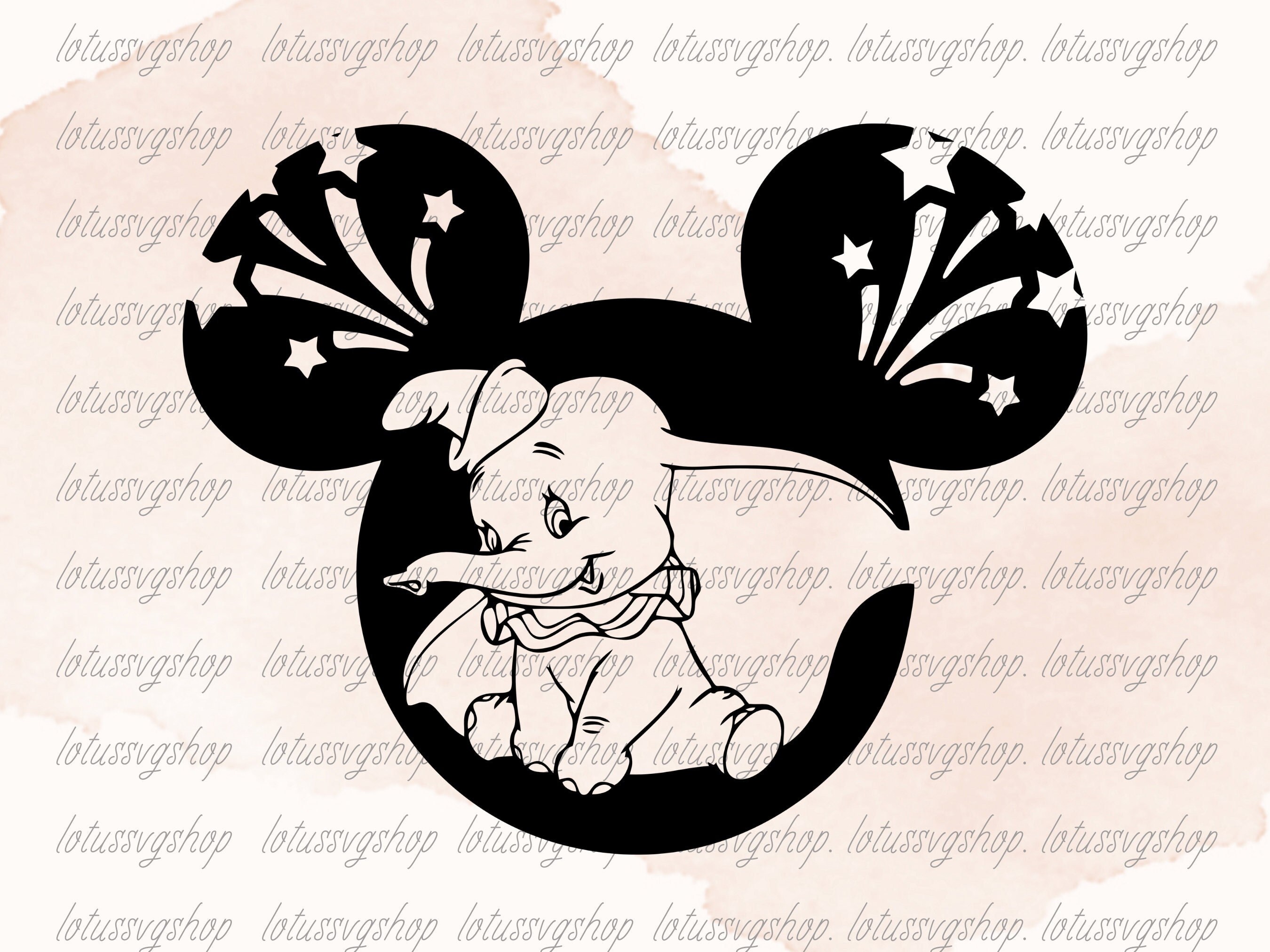 Dumbo Flying Elephant Png, Baby Elephant Png, Baby Elephant Svg, Dumbo ...