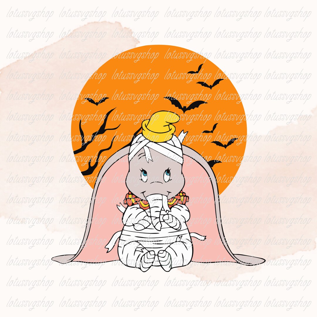 Dumbo Elephant Halloween Png, Halloween Svg, Dumbo Png, Dumbo Svg ...
