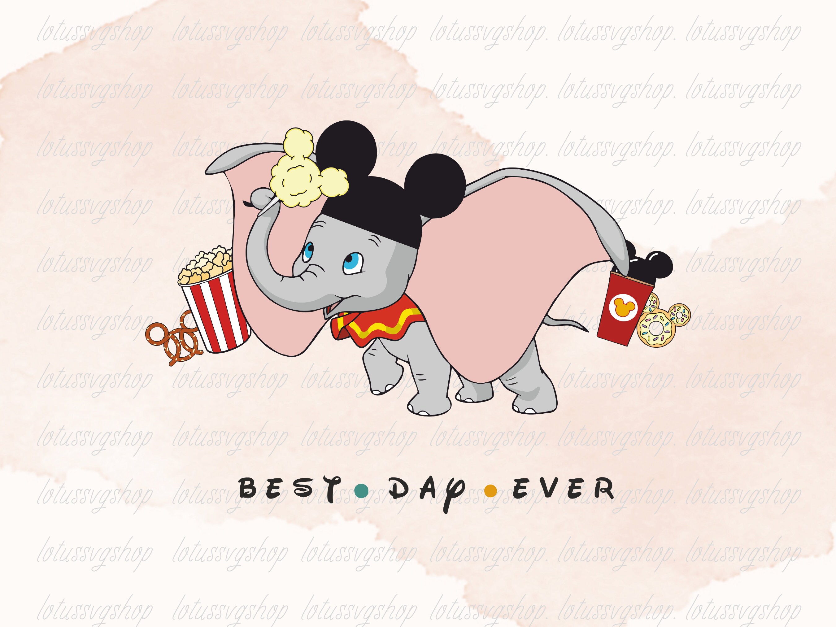 Dumbo Elephant Png, Dumbo Svg, Dumbo Png, Dumbo Clipart, Elephant Svg ...