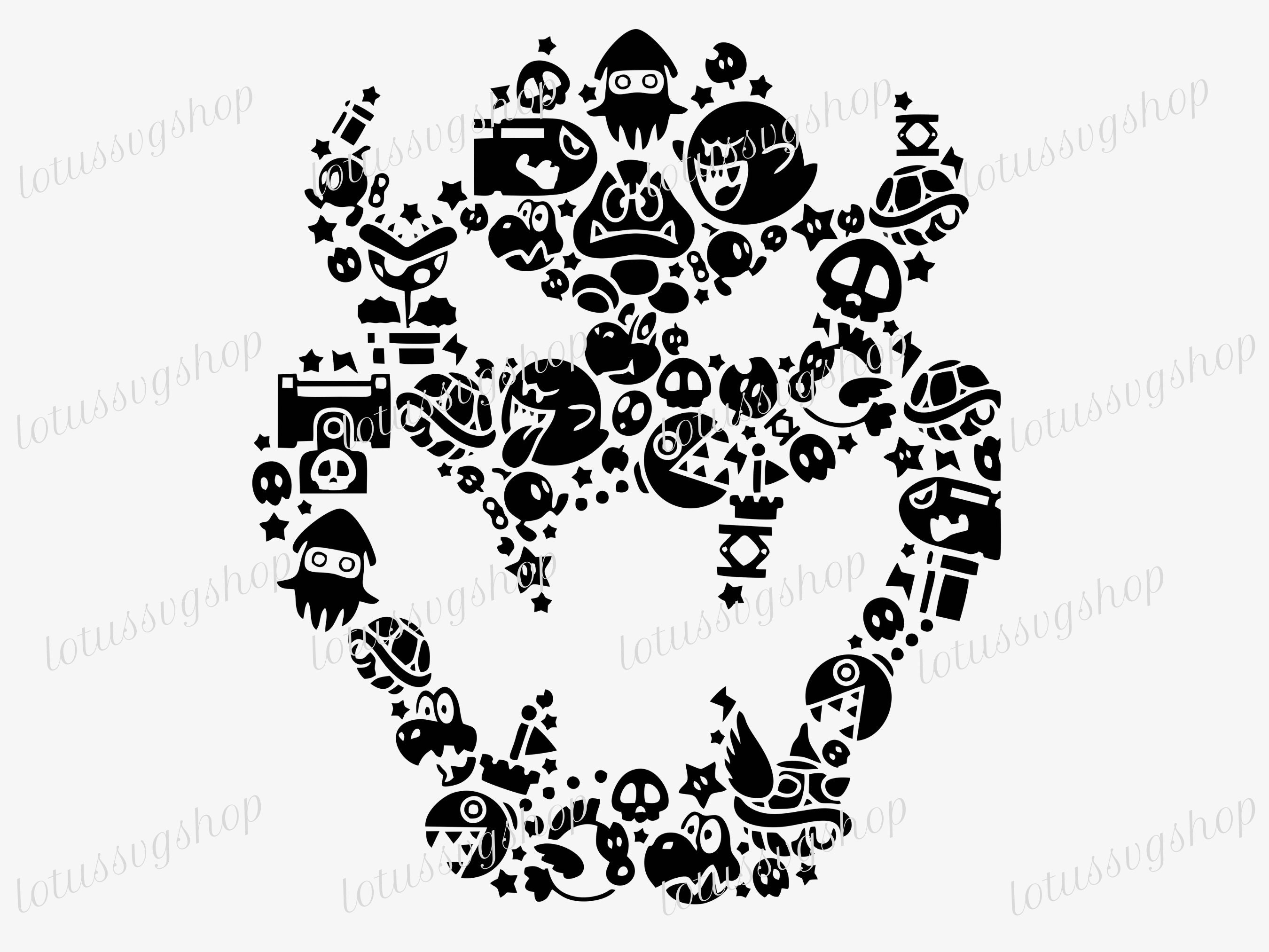 Bowser Png, Bowser Svg, Bowser, Bowser Cricut, Super Mario Svg, Bowser ...