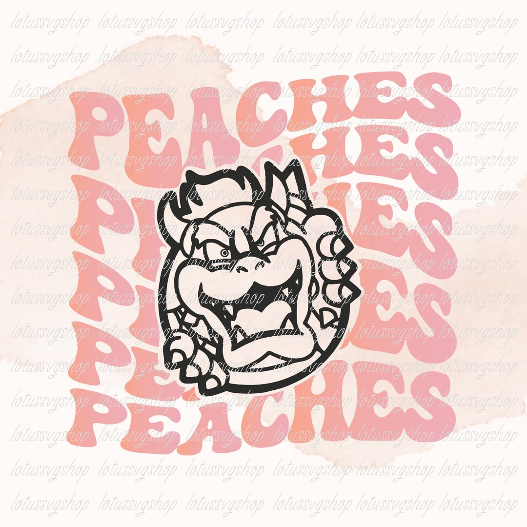 Peaches Bowser Png, Bowser Head Svg, Bowser Svg, Peaches Svg,bowser ...
