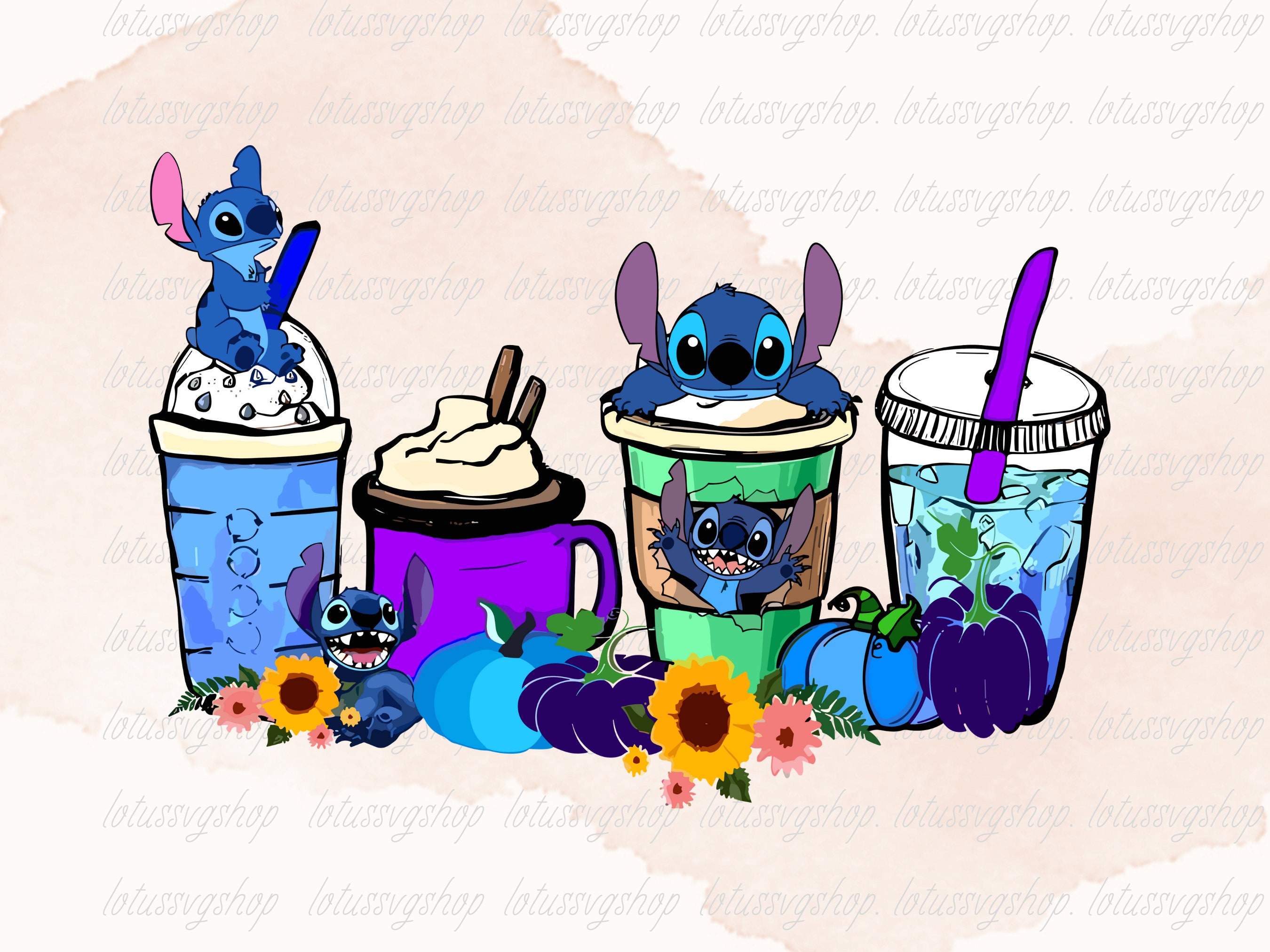 Stitch Coffee Cup Svg, Stitch Svg Bundle, Cute Stitch Svg, Stitch ...
