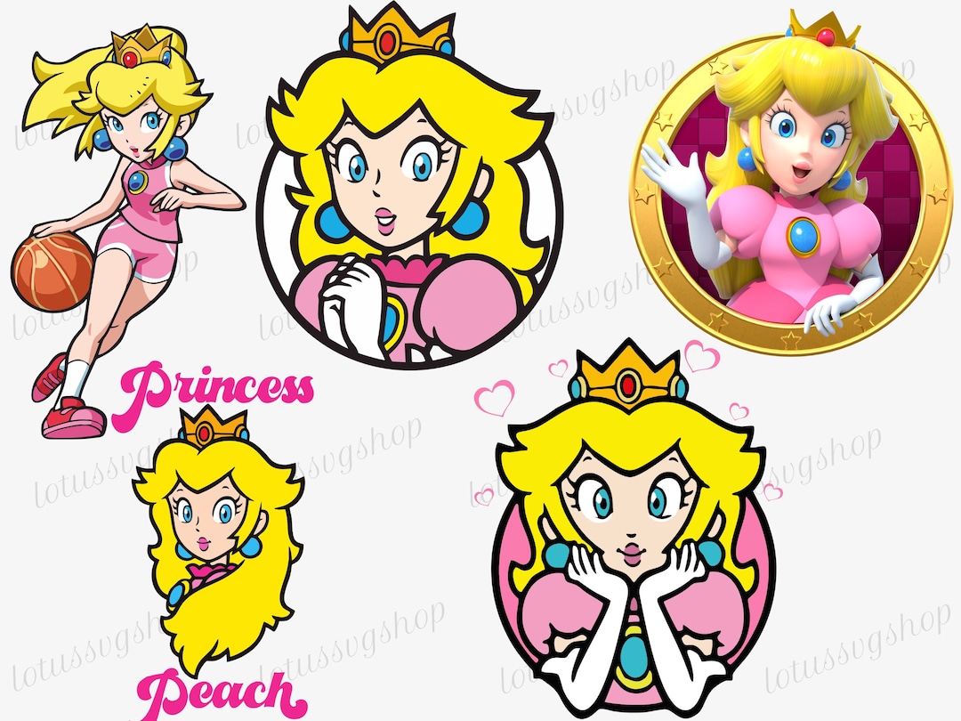 Princess Peach Png, Princess Svg, Princess Png, Peach Png, Gift for ...