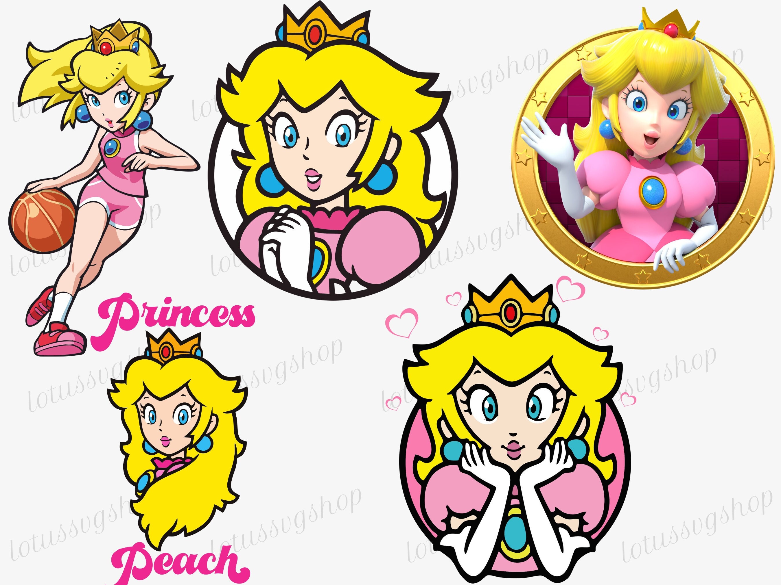 Princess Peach Png Princess Svg Princess Png Peach Png - Etsy