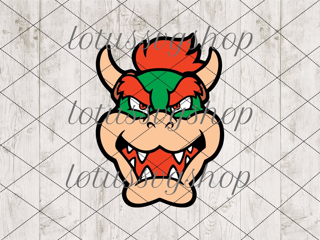 Bowser Head Png Bowser Svg Bowser Bowser Head Cricut Super - Etsy Australia