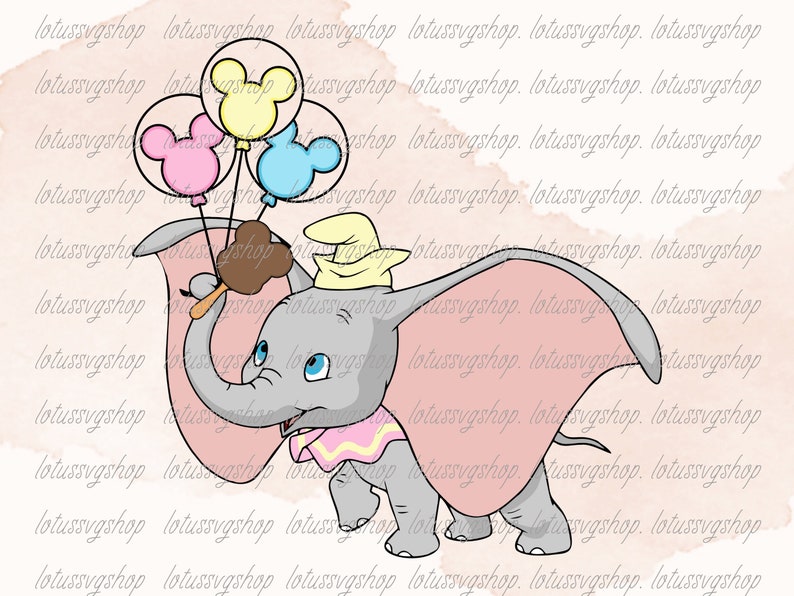Dumbo Flying Elephant Png, Dumbo Svg, Dumbo Png, Dumbo Clipart ...
