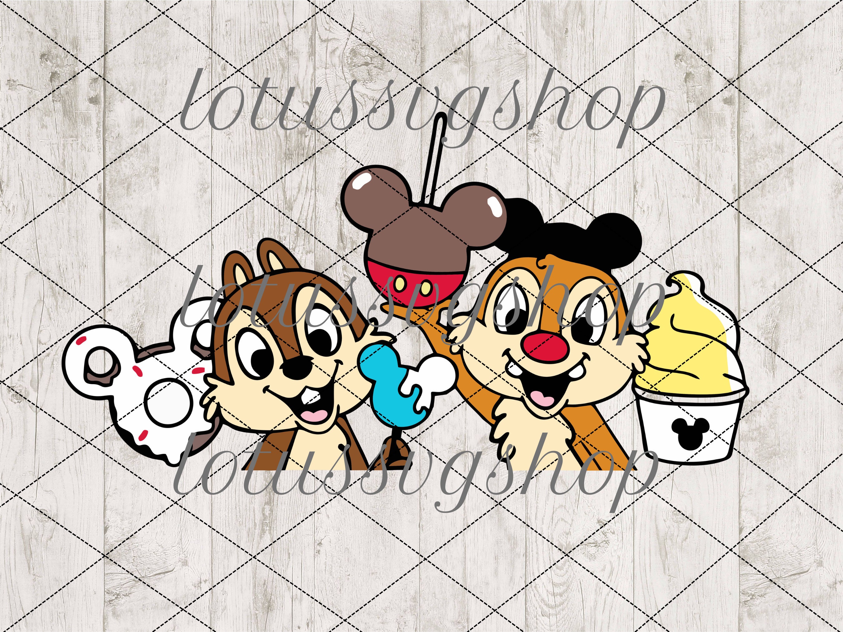 Chip and Dale SVG Png Clipart Snacks Svg Vector Svg Chip - Etsy
