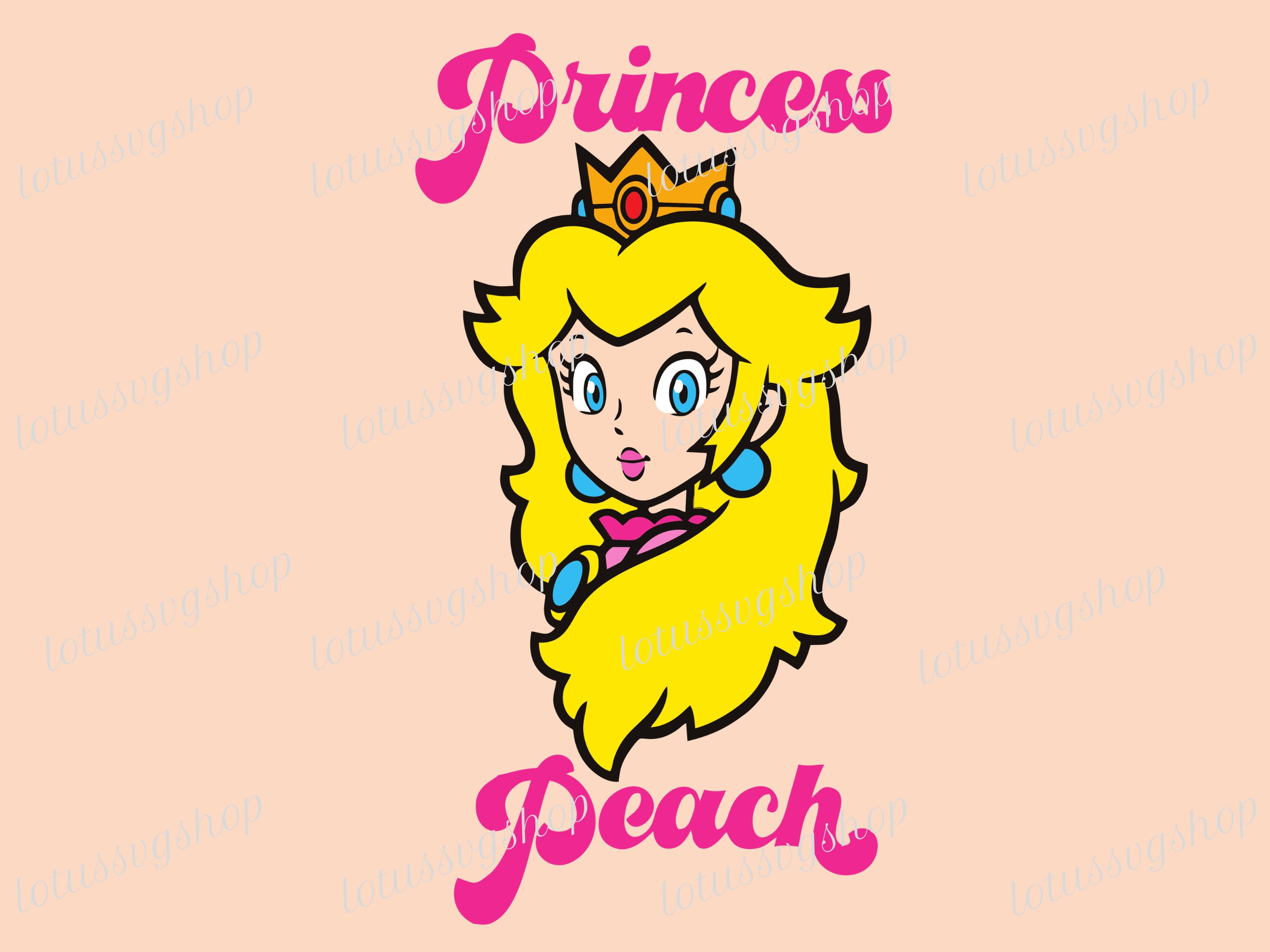 Princess Peach Png, Princess Svg, Princess Png, Peach Png, Gift for ...