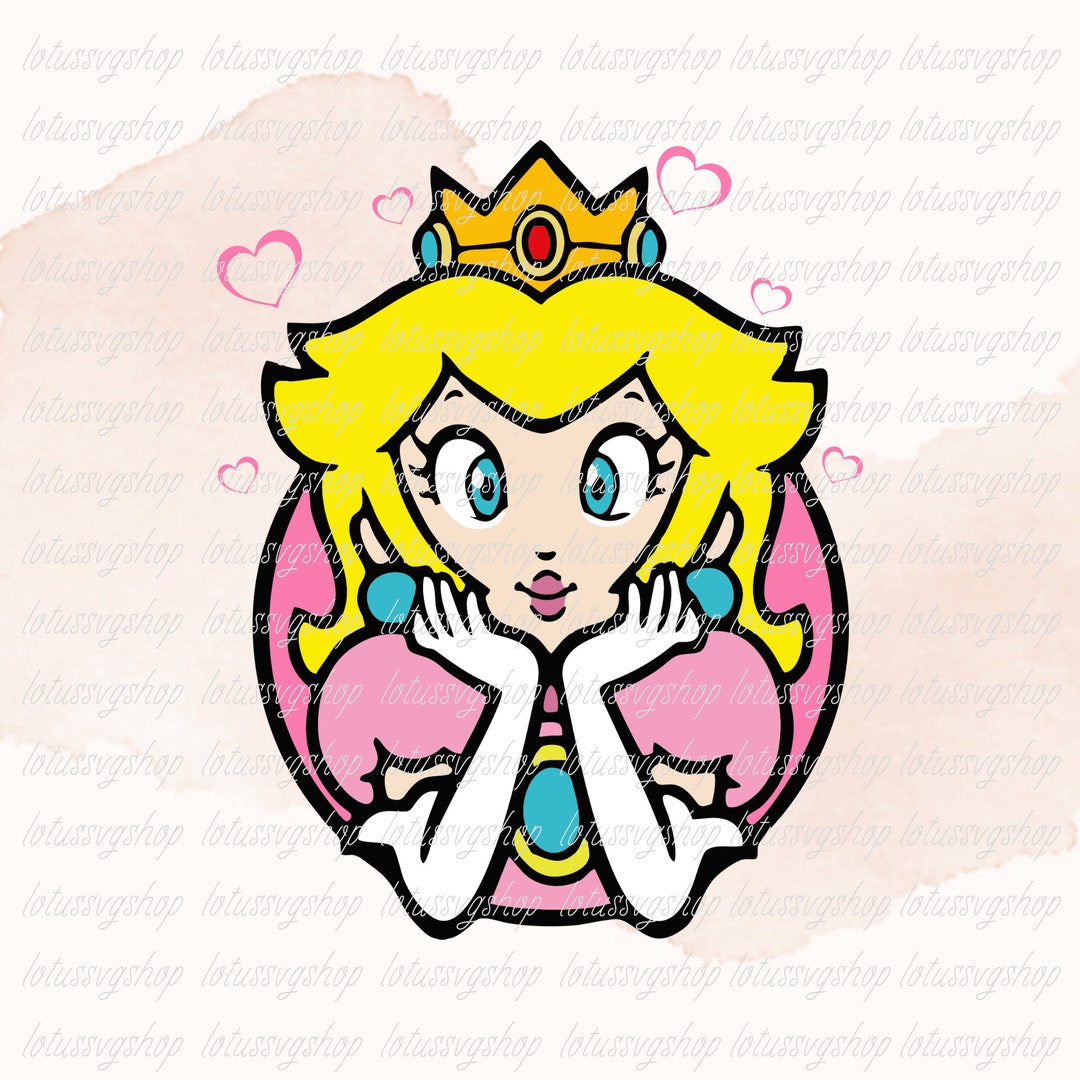 Princess Peach Png, Princess Svg, Princess Png, Peach Png, Gift for ...