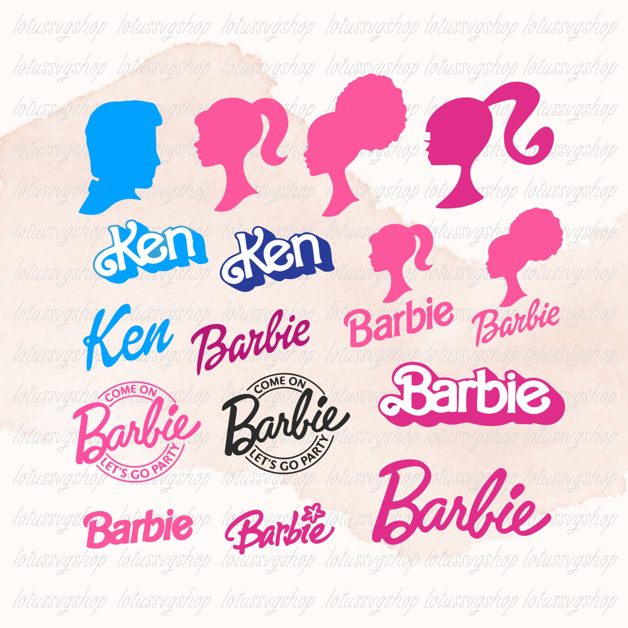 Barbi Svg and Png Bundle, Doll Svg and Png Logo, Cricut Digital ...