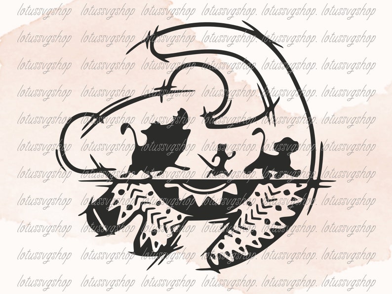 Símbolo del Rey León, Simba Svg, Hakuna Matata Png, Rey León SVG, Modo ...