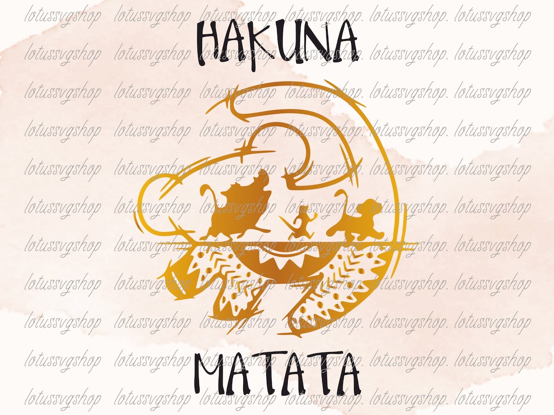 Lion King Symbol, Simba Svg, Hakuna Matata Png, Lion King SVG, Vacay ...