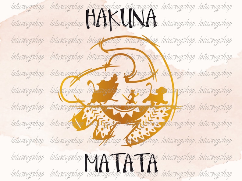 Lion King Symbol, Simba Svg, Hakuna Matata Png, Lion King SVG, Vacay ...