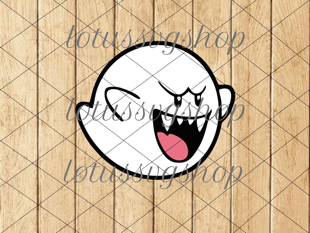 Super Mario Boo Svg Boo Png Mario Kart Svg Super Mario Png - Etsy