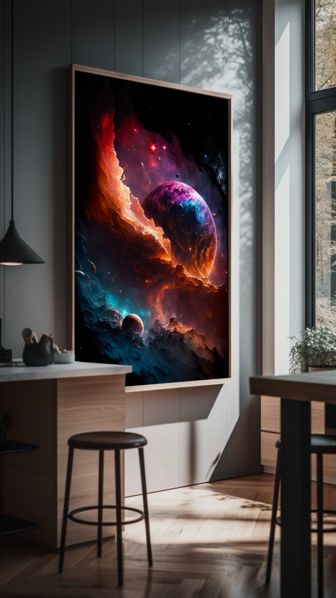 Celestial Radiance: Digital Space Art - Etsy