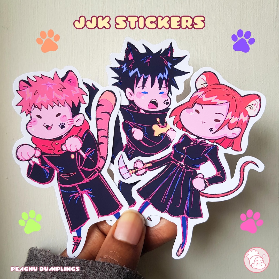 Jujutsu Kaisen Halloween Stickers | Chibi Anime JJK Stickers, Yuji ...