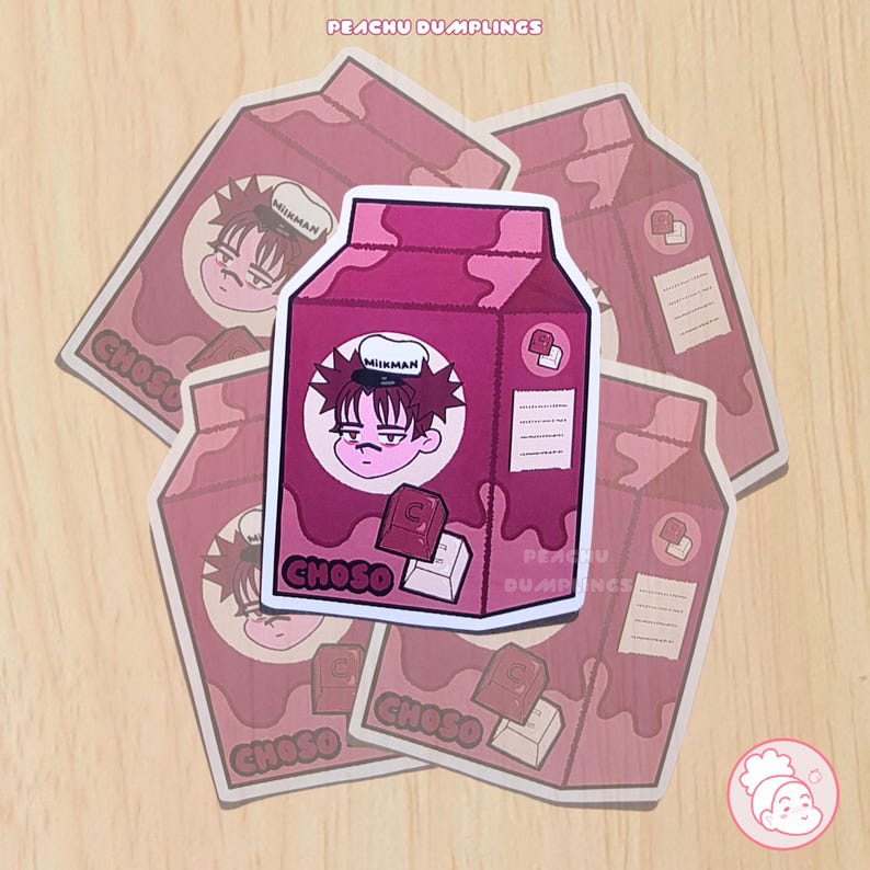Choso Chocolate Milkshake Print and 2.5" Sticker | Jujutsu Kaisen Art ...