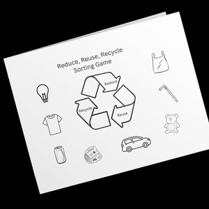 Reduce, Reuse, Recycle Sorting Activity - Etsy