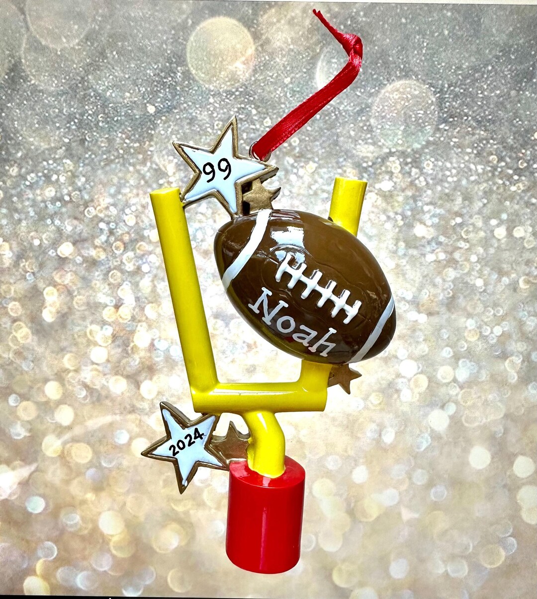 Football- Goal Post- Sport- Personalized Christmas Ornament - Etsy