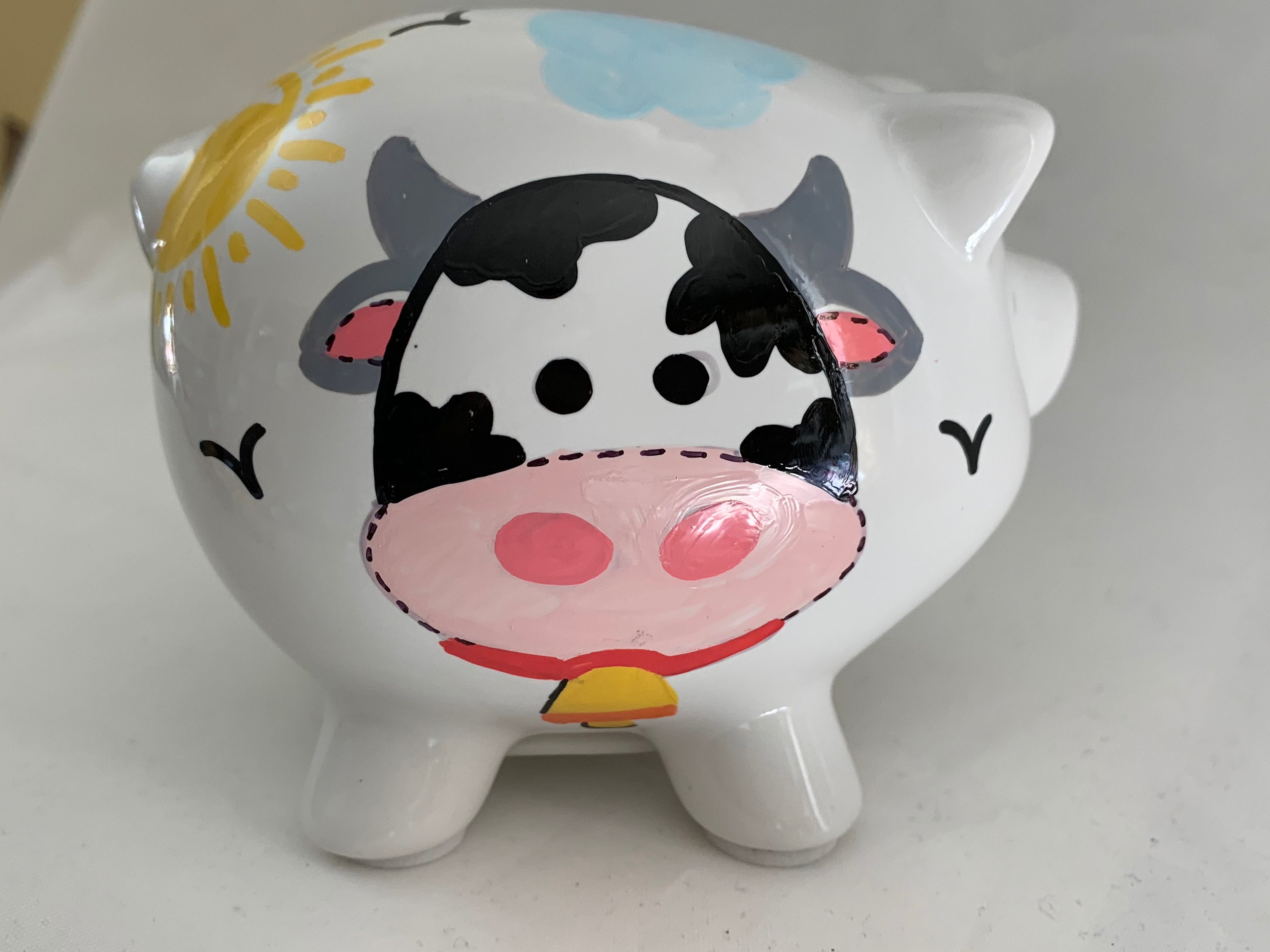 Personalized Hand Painted Farm Animals Piggy Banks Party Favors- Cow ...