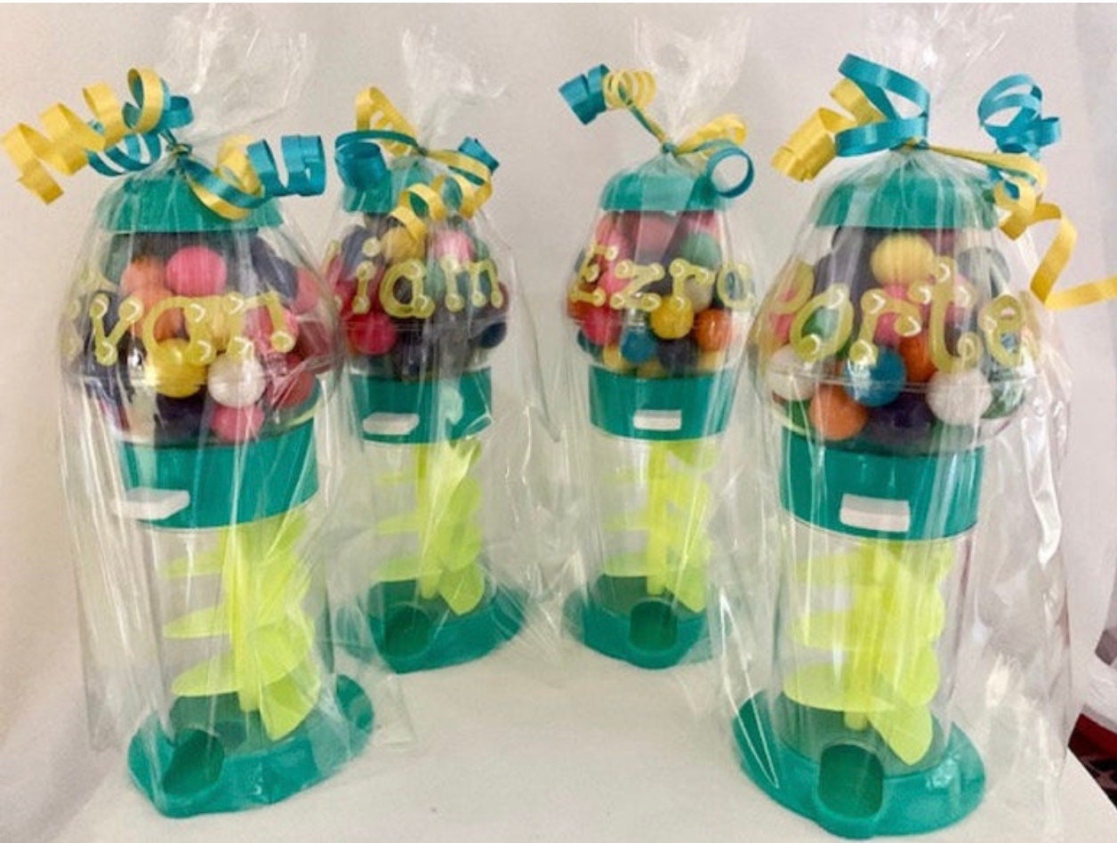 Personalized Spiral Carnival Gumball Machine- Kids Party Favors ...