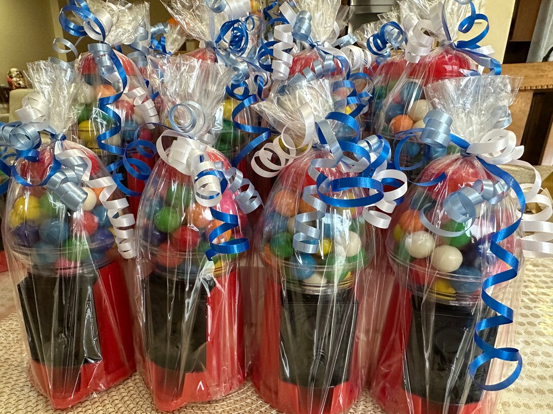 Personalized Red Carnival Gumball Machine- Kids Party Favors- Birthday ...