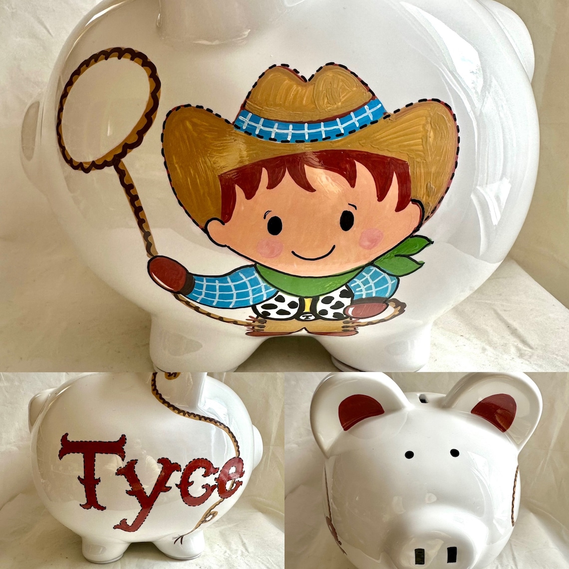 Cowboy- Lasso-shoe Horn, Rodeo-western Theme Personalized Hand Painted ...