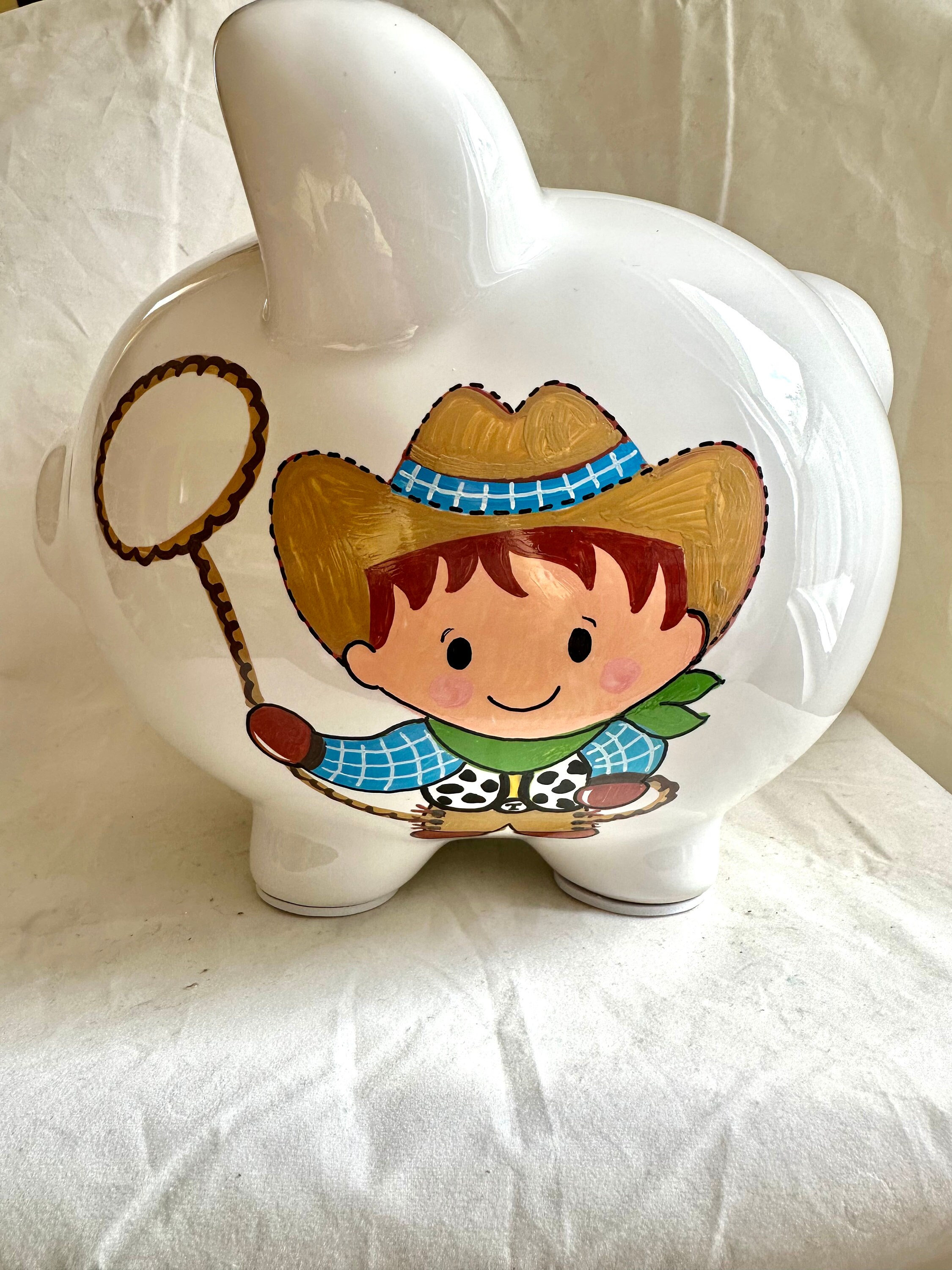 Cowboy- Lasso-shoe Horn, Rodeo-western Theme Personalized Hand Painted ...