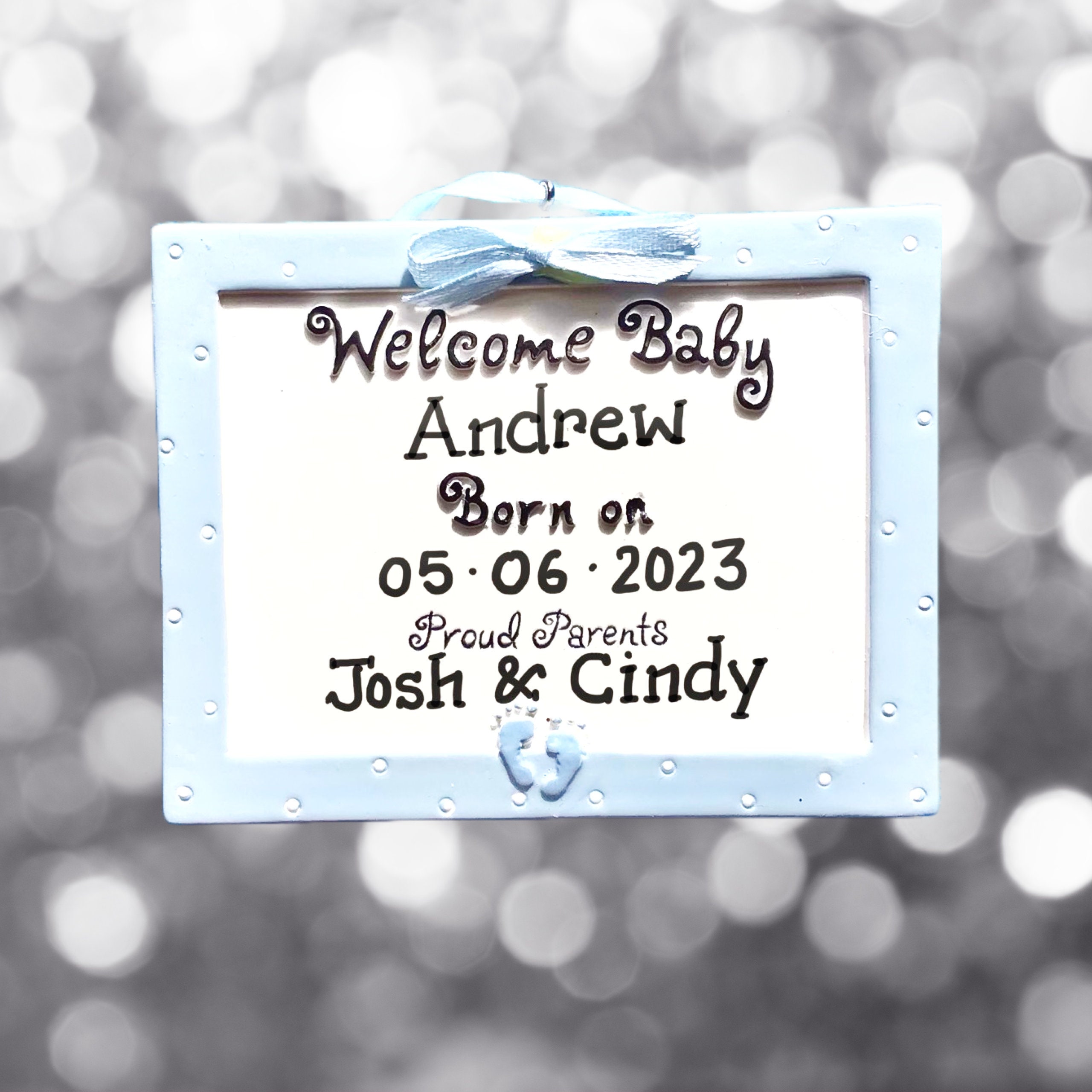 Welcome Baby-birth Announcement- Baby Boy- Baby Girl-twins-personalized ...