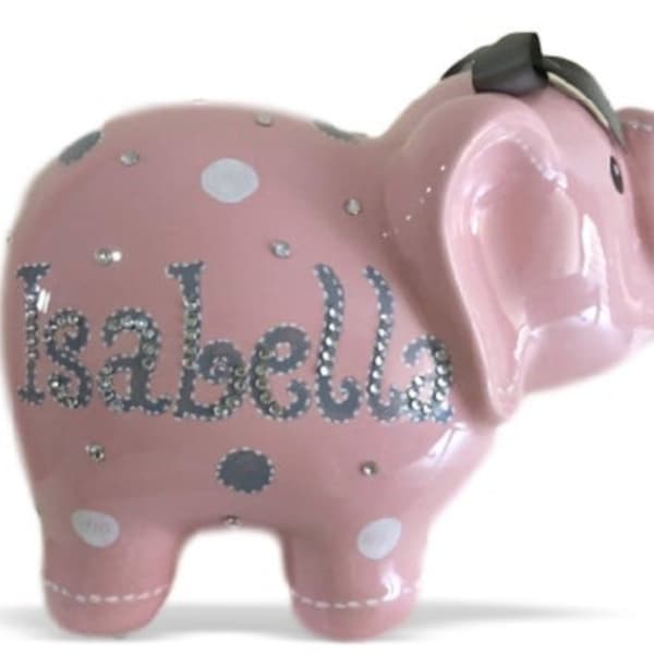 Polka Dot Piggy Bank - Etsy