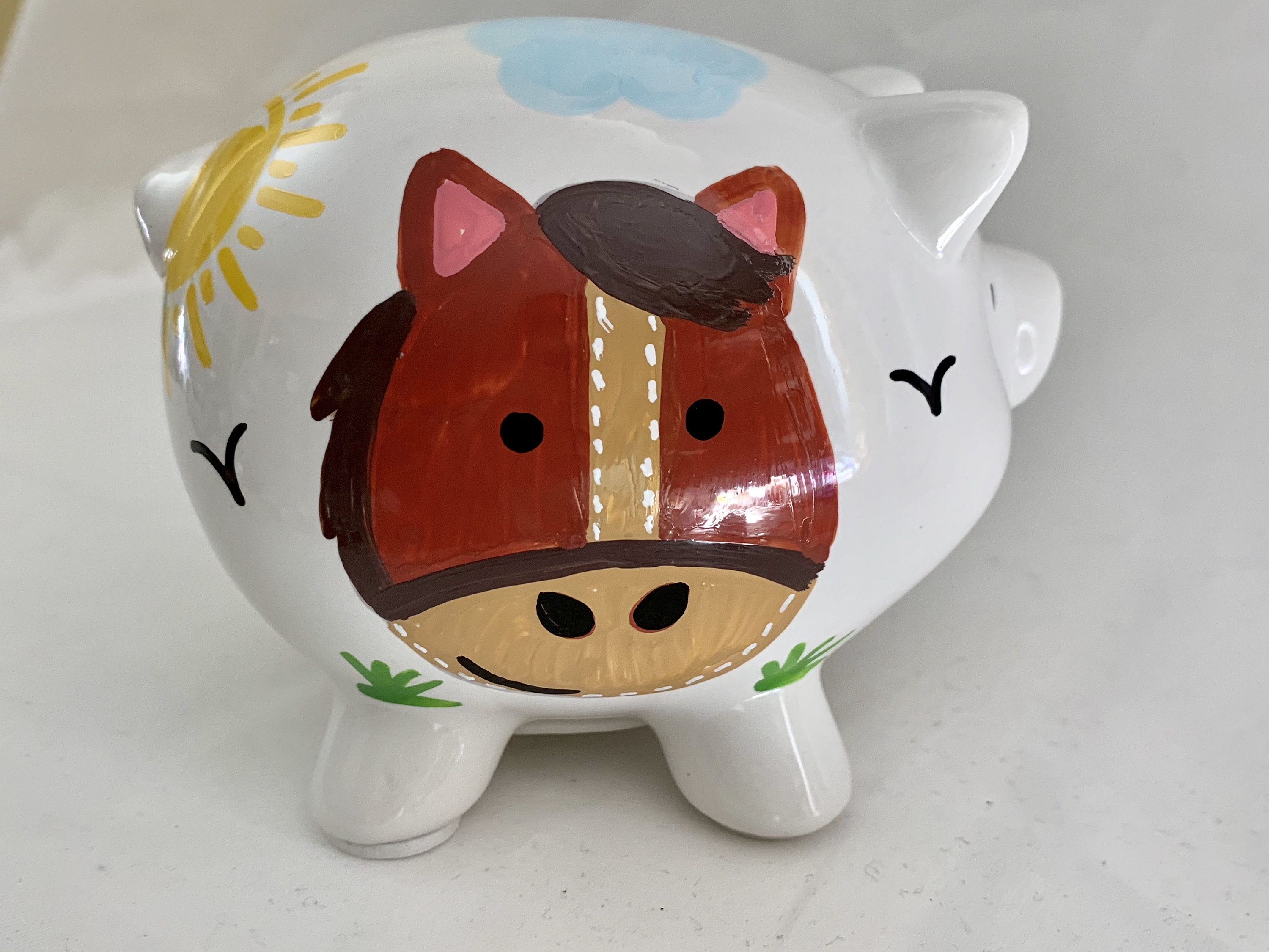 Personalized Hand Painted Farm Animals Piggy Banks Party Favors- Cow ...