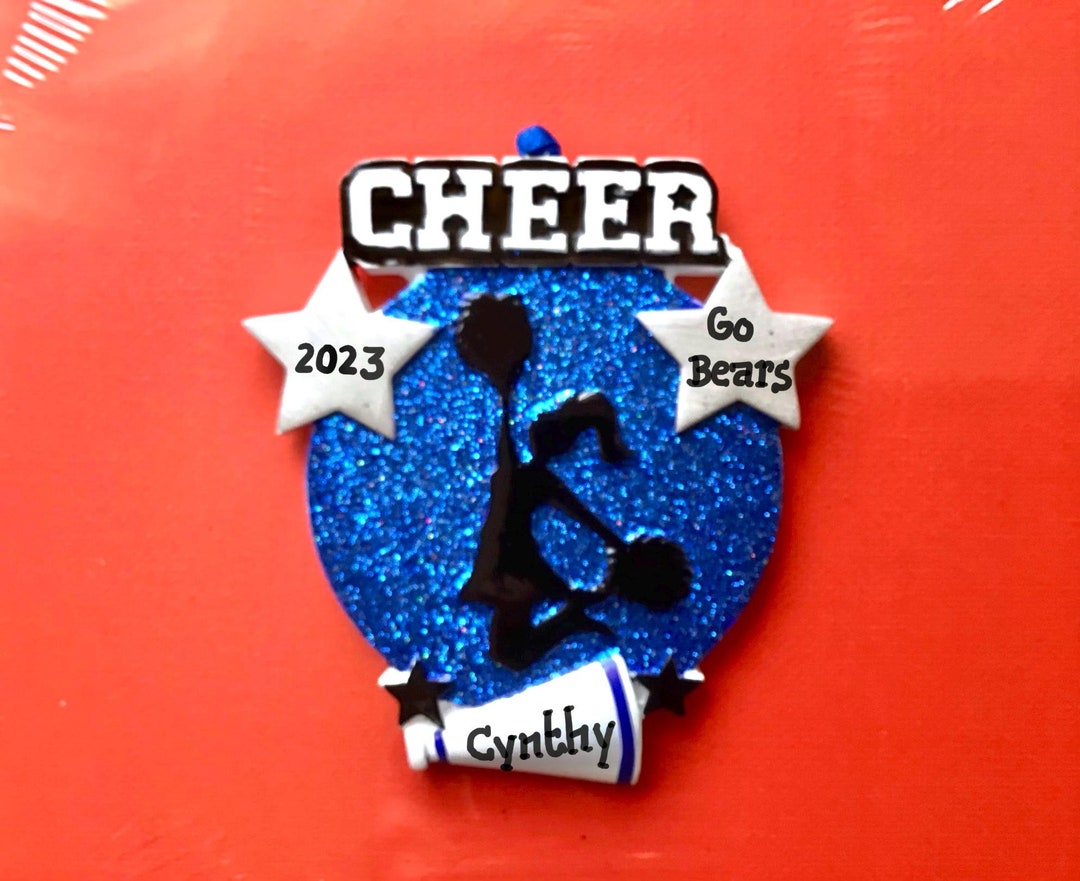 Blue Cheerleader - CHEER is Life- Pom Pom - Horn - Personalized ...