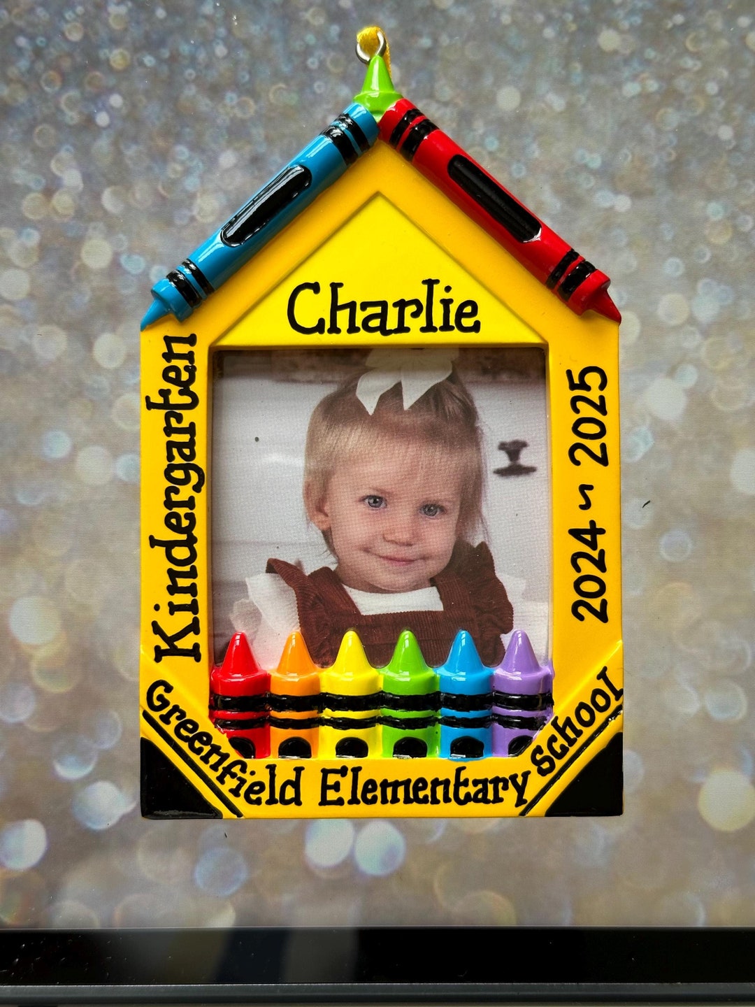 Crayon Picture Frame-picture Day-first Day of School-kindergarten ...