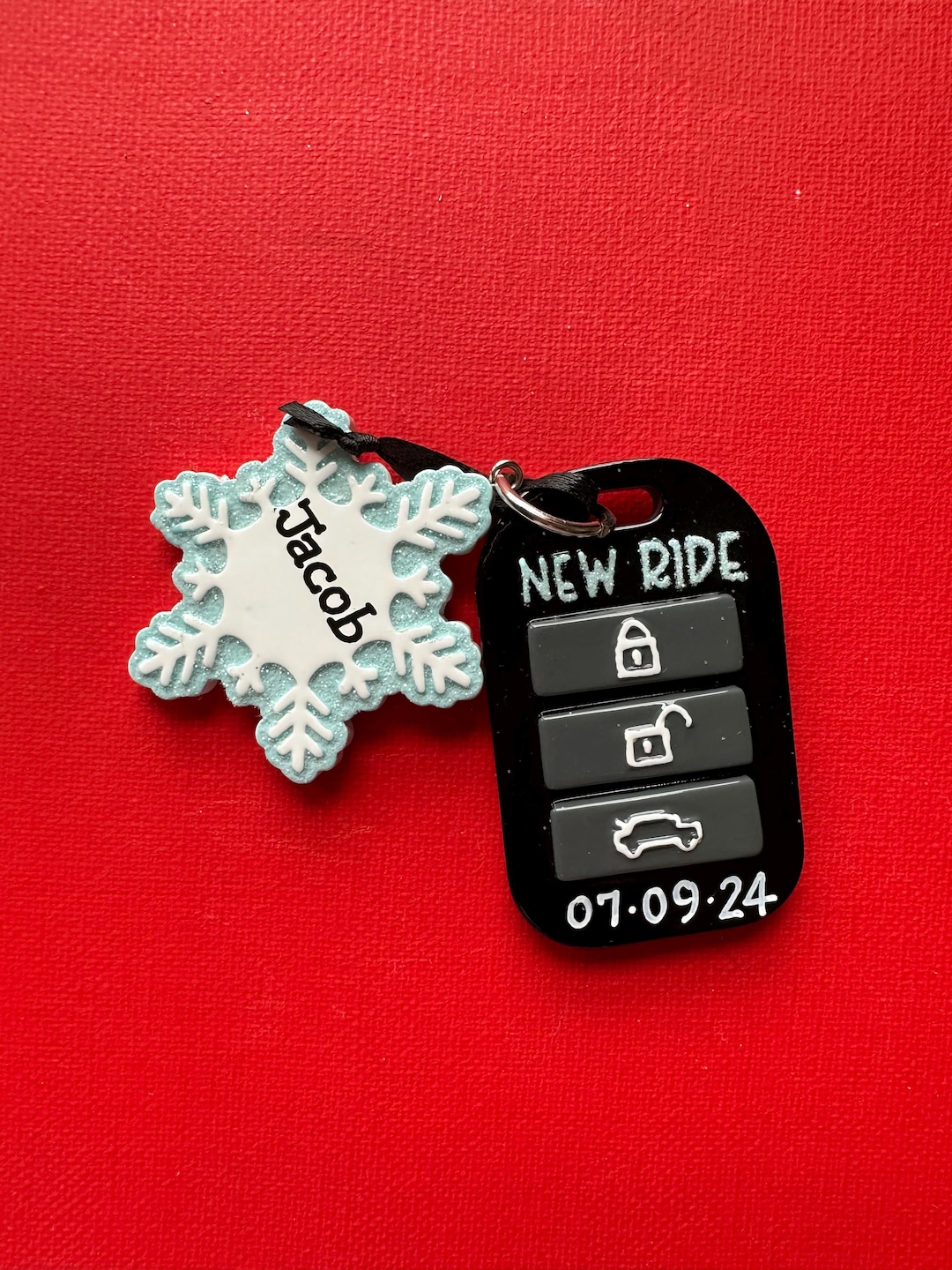 Car Key Fob- New Car- New Ride- Car Dealership- Personalized Christmas ...