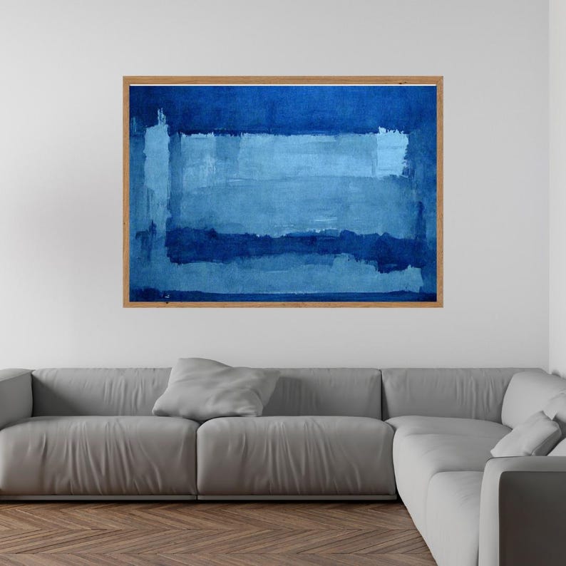 Mark Rothko Inspired Digital Print, Wall Art Large, Modern Wall Art ...