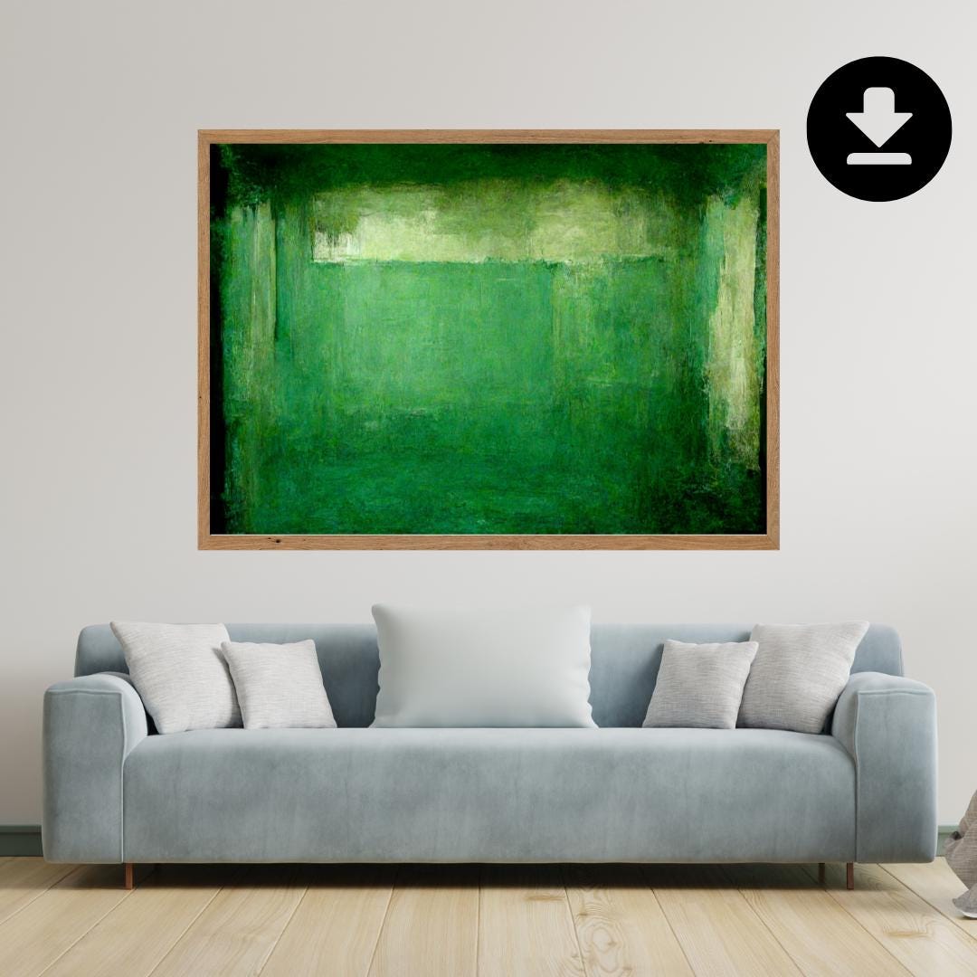 Mark Rothko Inspired Digital Print, Wall Art Large, Modern Wall Art ...