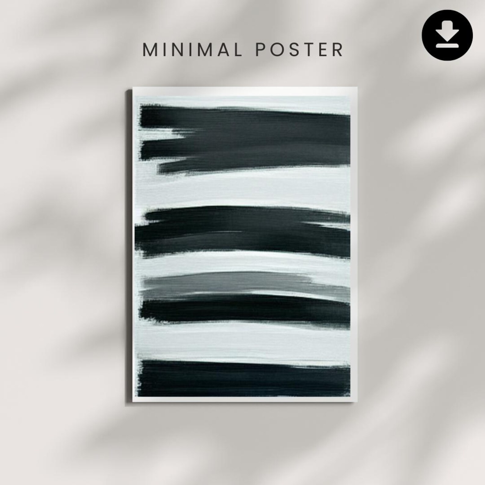 Minimalist Abstract Printable Wall Art | Inspired by Ad Reinhardt ...