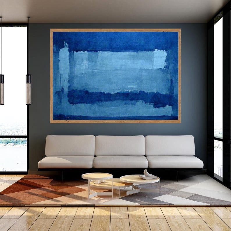 Mark Rothko Inspired Digital Print, Wall Art Large, Modern Wall Art ...