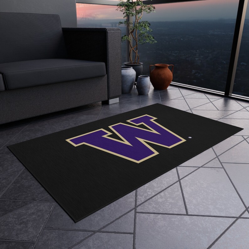 University of Washington Rug, College Dorm Room Rug, Washington ...