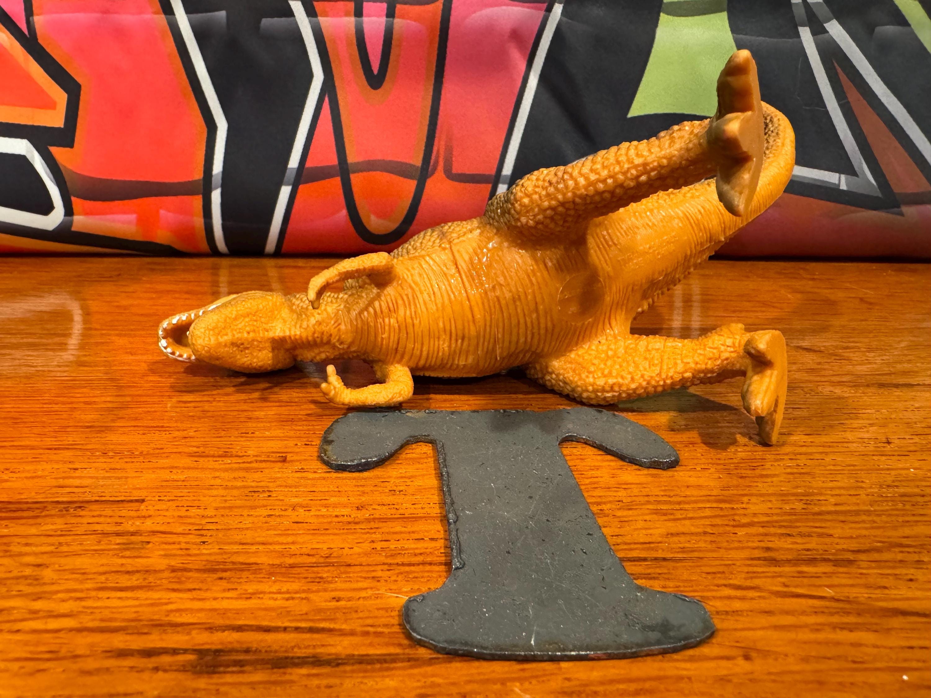 Dinosaur Alphabet // Tyrannosaurus Rex Starts With T // Orange Metal ...