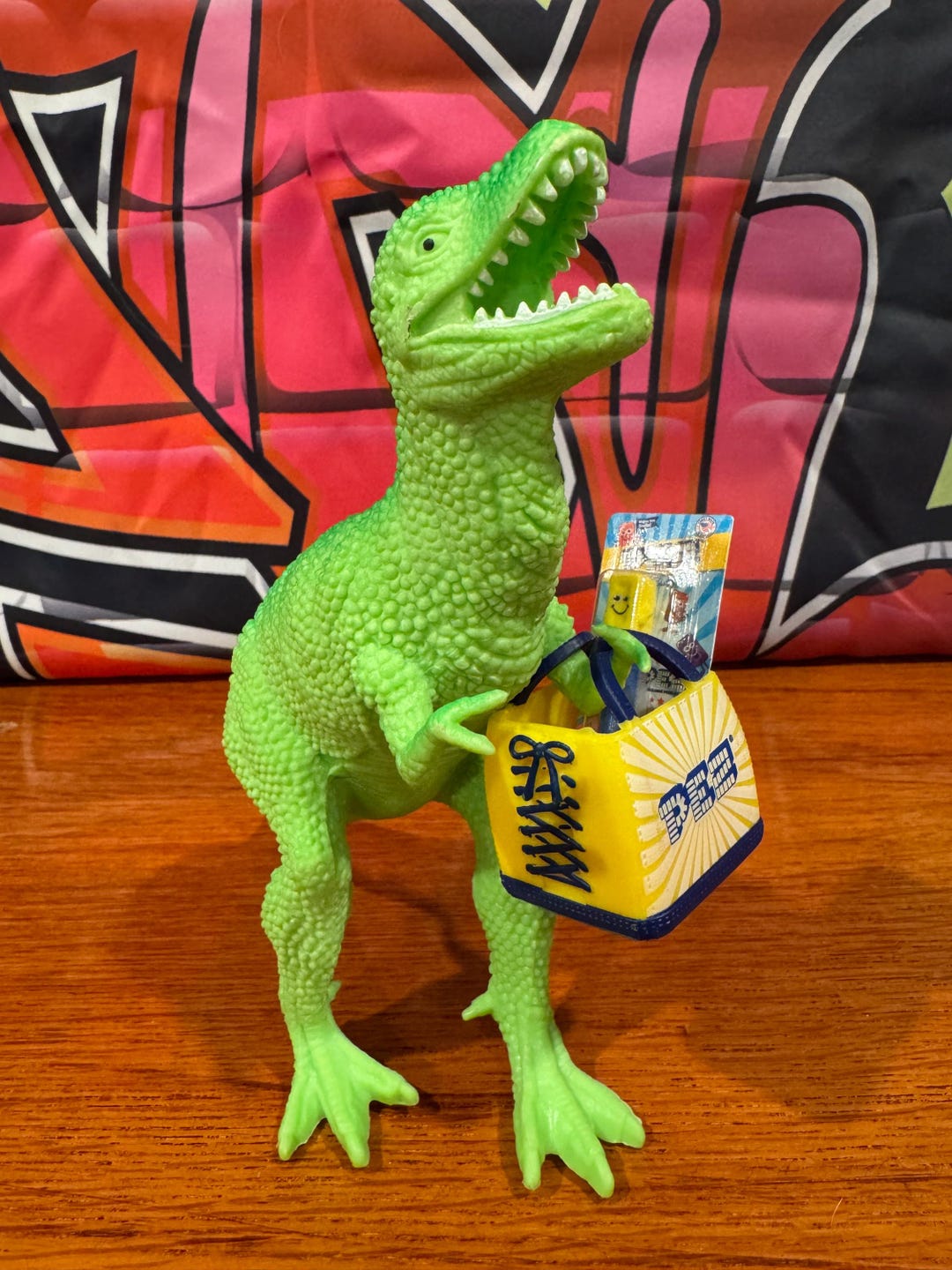 The PEZ Dispensing Dinosaur // T-rex and P.E.Z. Dispenser ...