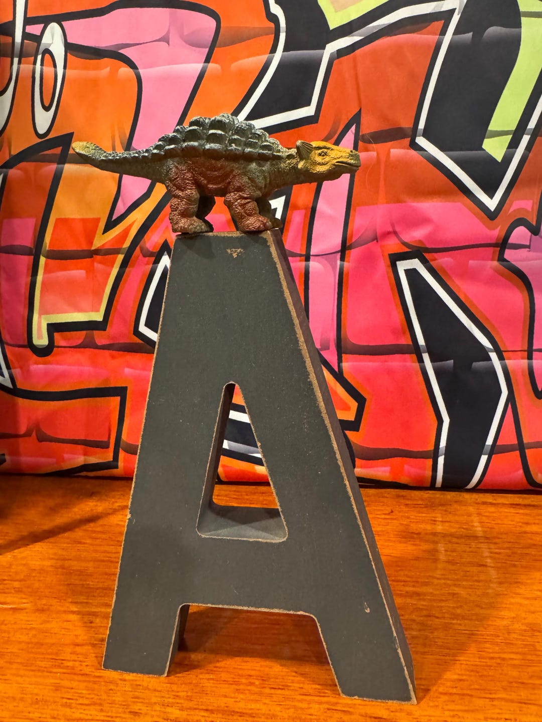 A is for Ankylosaurus // Dinosaur Figure on Letter // Alphabet Start of ...