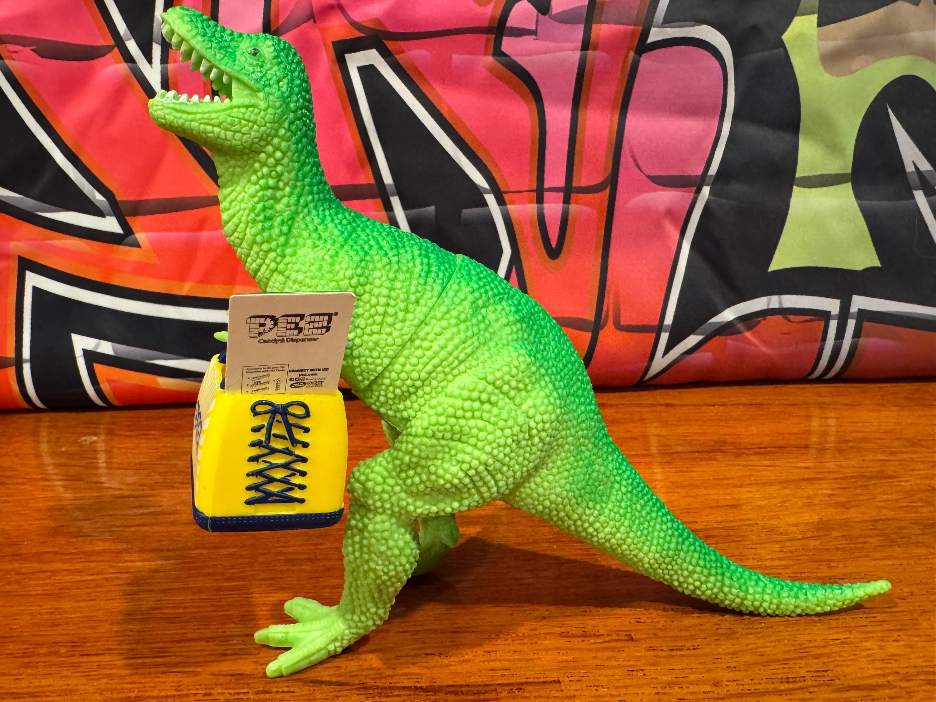 The PEZ Dispensing Dinosaur // T-rex and P.E.Z. Dispenser ...