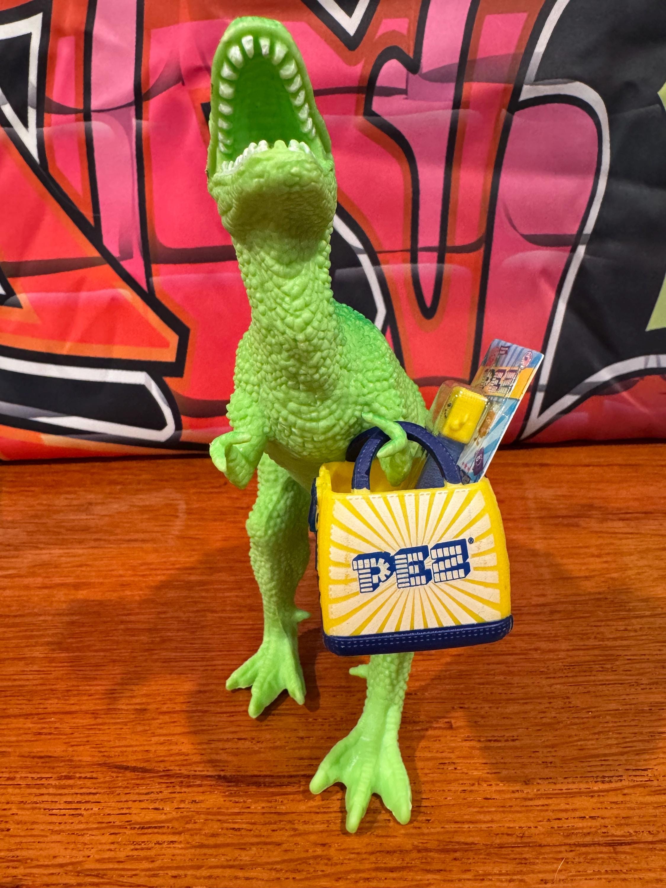 The PEZ Dispensing Dinosaur // T-rex and P.E.Z. Dispenser ...
